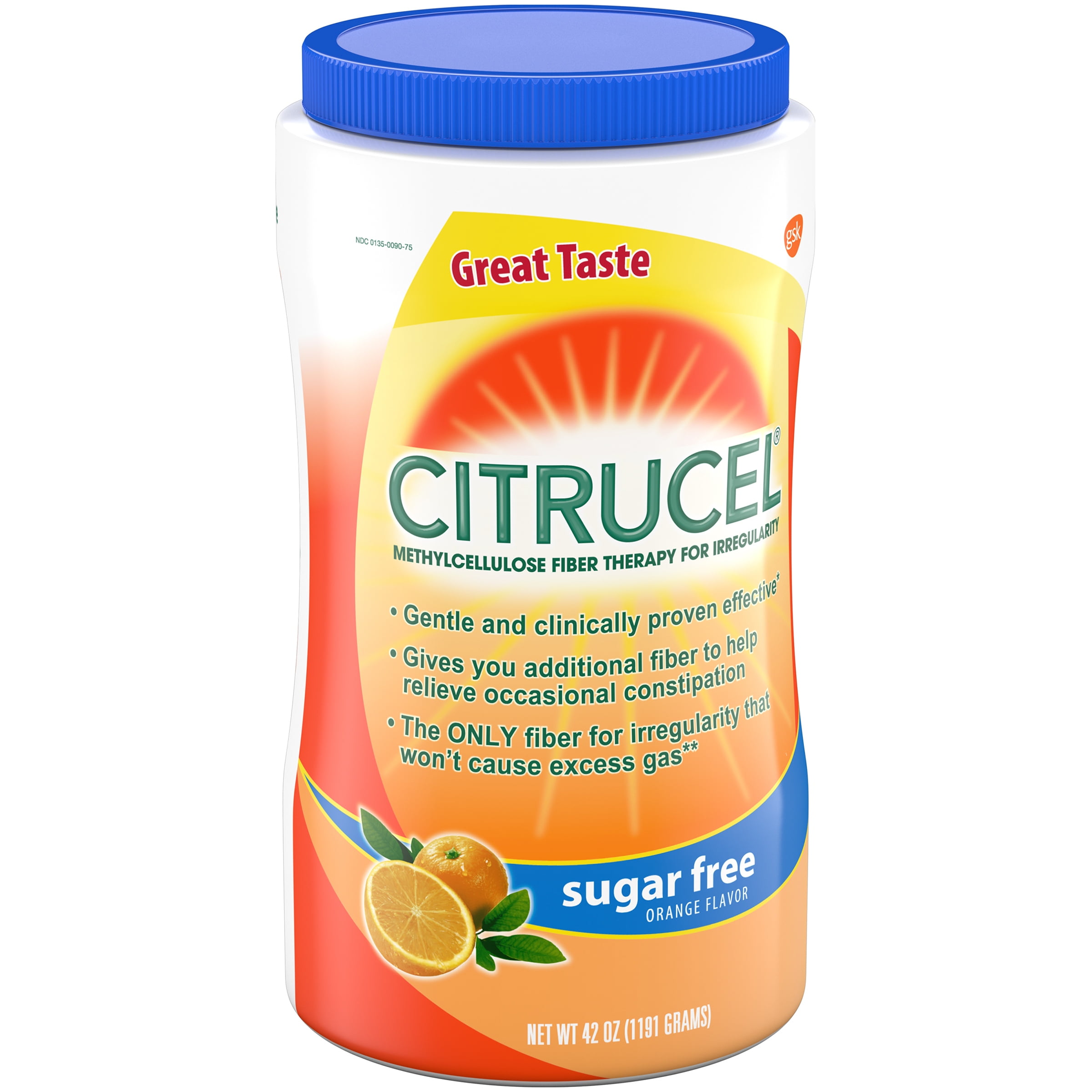 Citrucel® Orange Sugar Free Methylcellulose Fiber Therapy 42 oz. Jar ...