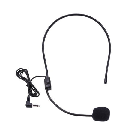 TB&W 3.5mm Plug Head Mic Head-mounted Wired Microphone Over Head for ...