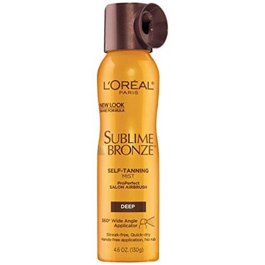 L'Oreal Paris Sublime Bronze Self-Tanning Mist for Face, Medium, 4.6 oz ...