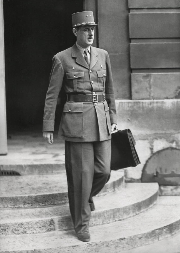 General Charles De Gaulle Leaves The A Consul Of Ministers Meeting In ...