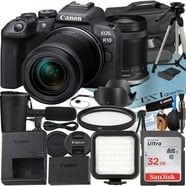 Canon EOS R10 Mirrorless Camera + 128GB + Extra Battery+ LED Flash ...