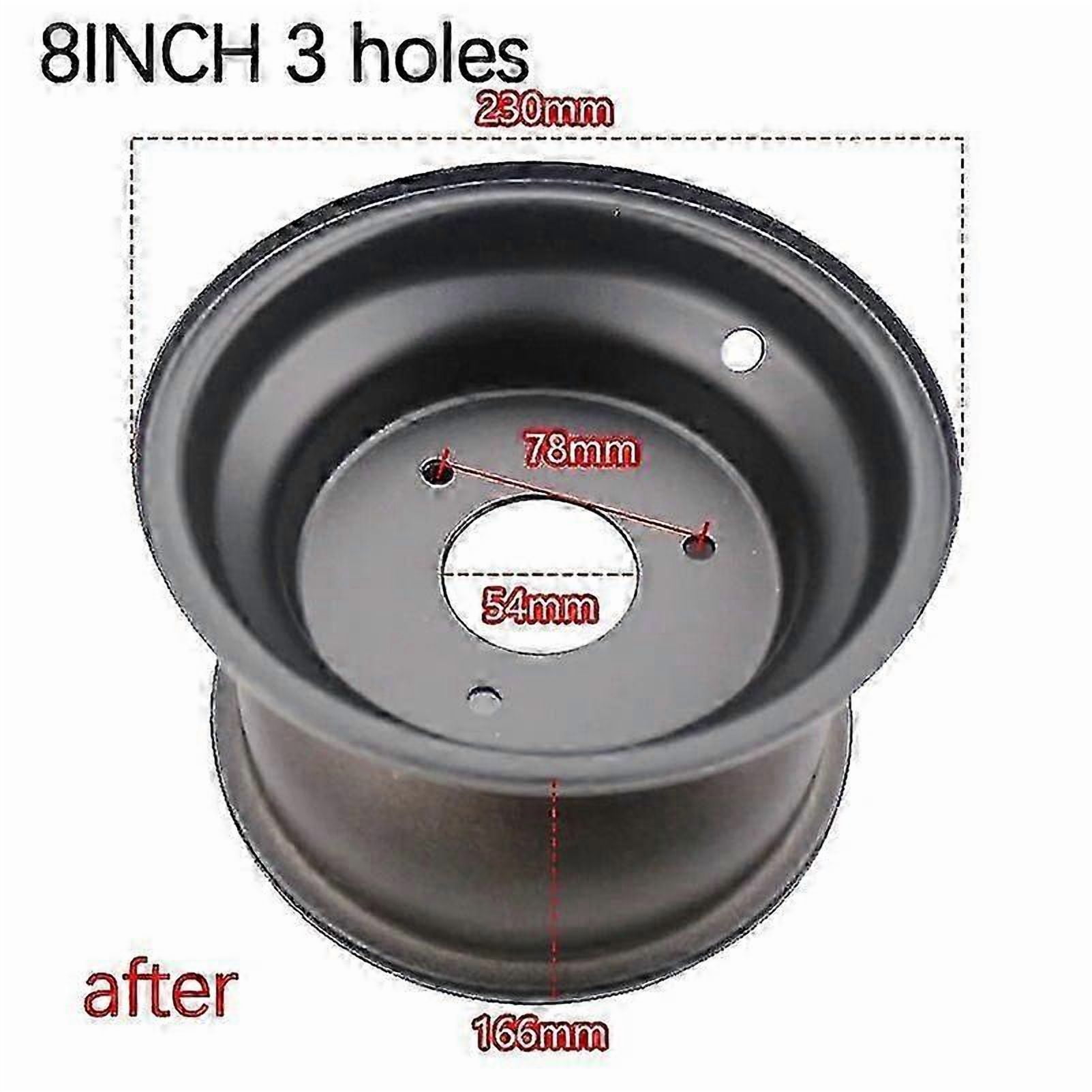 8-inch Small3& 4-hole Iron Wheel Hub ATV Steel Rim Motorcycle Front and ...