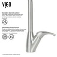 Vigo Pull-Out Spray Kitchen Faucet with Soap Dispenser, Stainless Steel ...