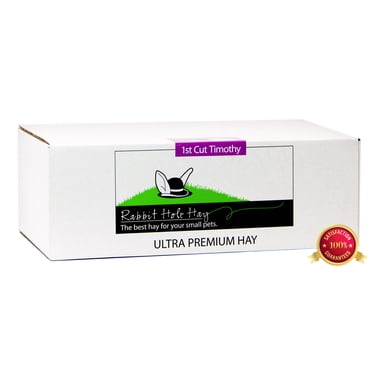 Rabbit Hole Hay, Ultra Premium Medium Timothy Hay; 20lb box - Walmart.com