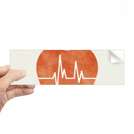 Heart Electrocardiogram Design Pattern Rectangle Bumper Sticker ...