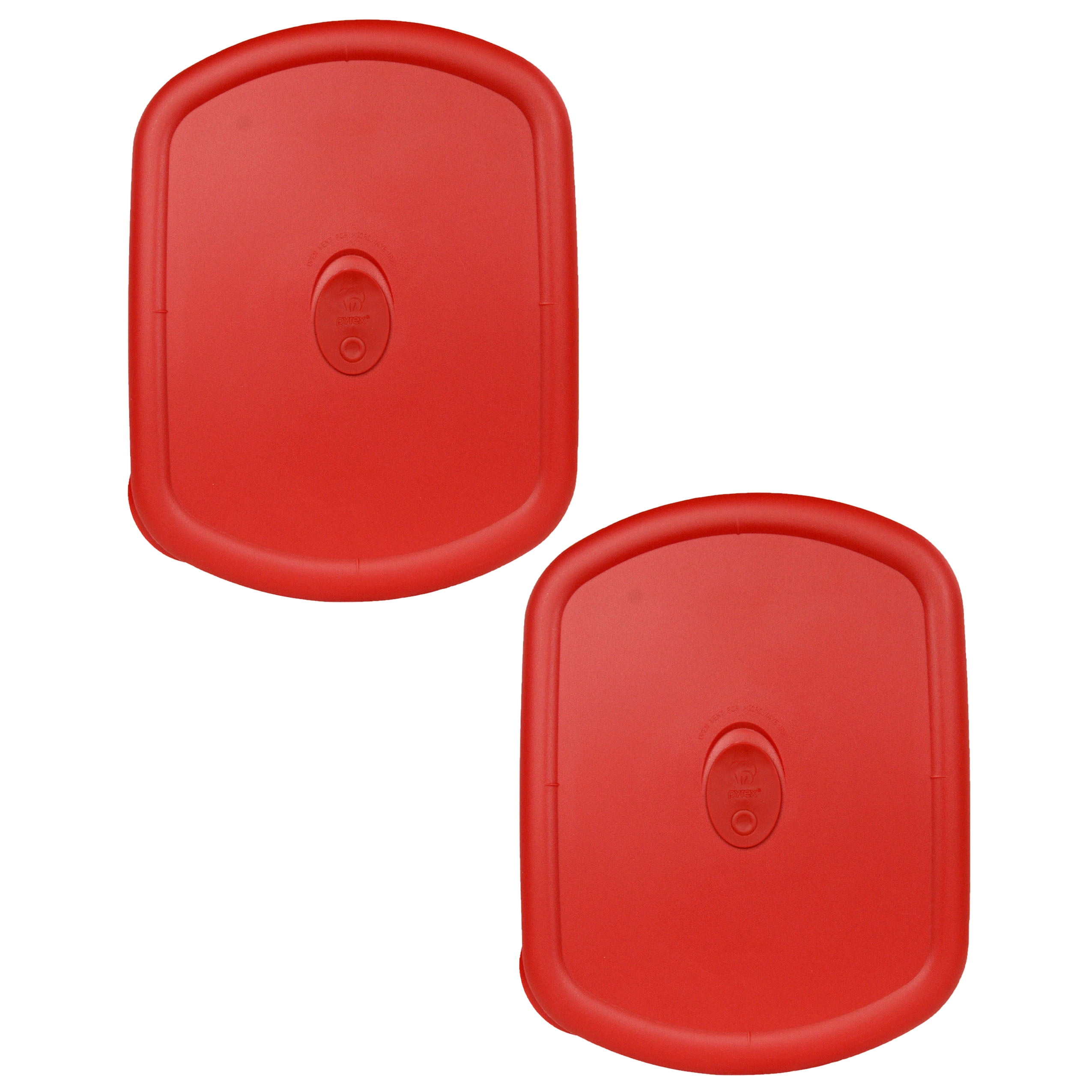 Pyrex 8212-VPC 3qt Poppy Red Vented Replacement Lid Cover (2-Pack ...