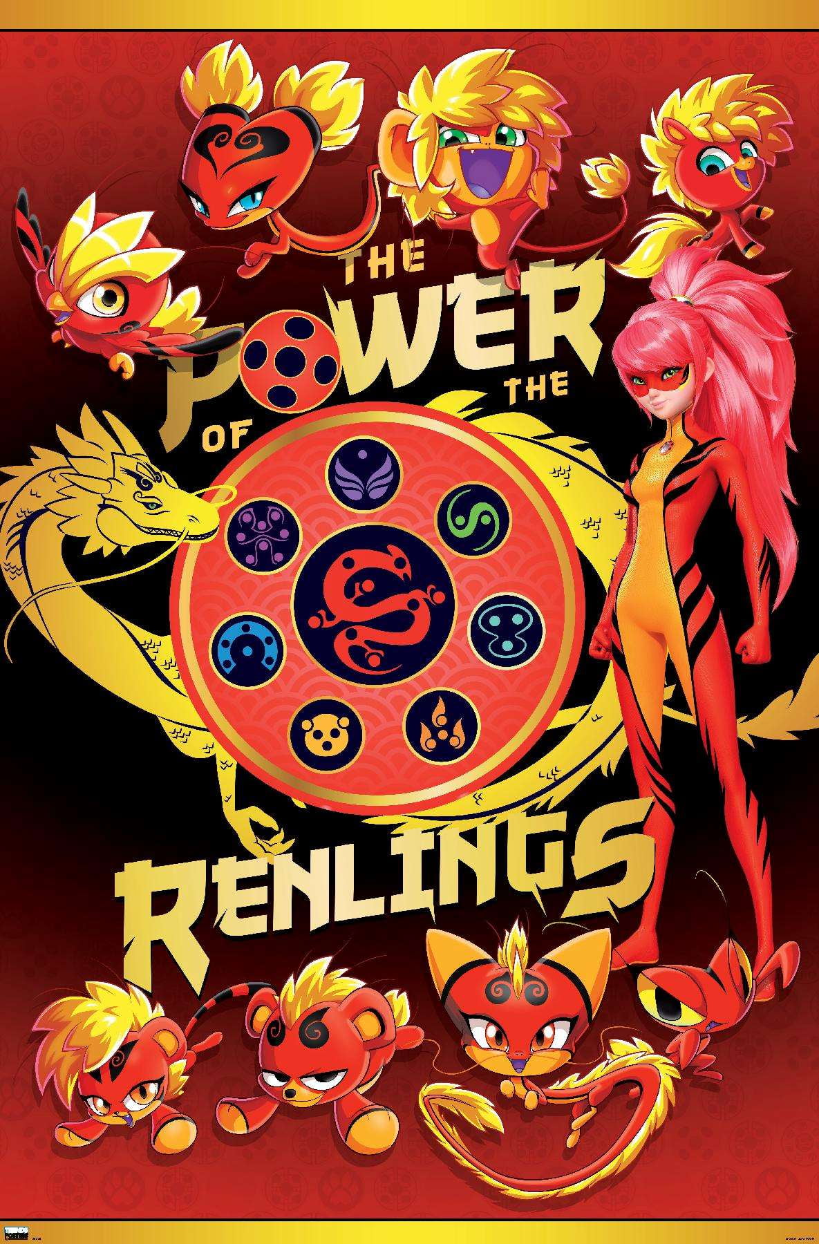 Miraculous: Shanghai - The Power Of The Renlings Wall Poster, 14.725" x ...