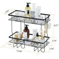 Yoneston 2-Tier Bathroom Over The Toilet Storage Shelf Organizer with ...