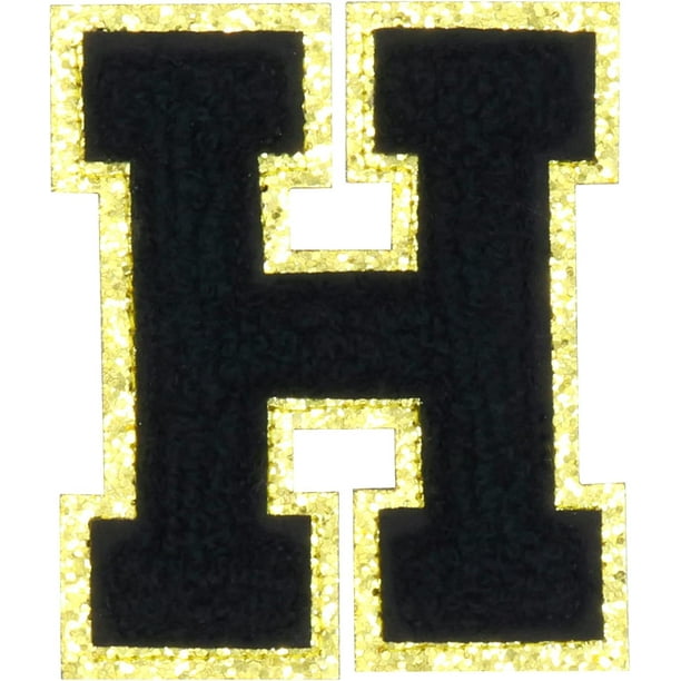 English Letter H Iron On Repair Patches Alphabet Sewing Appliques ...