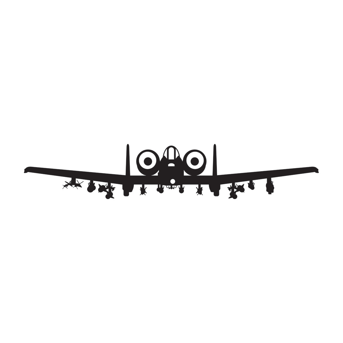 A-10 Thunderbolt II with Pave Penny Pod Sticker Decal Die Cut - Self ...