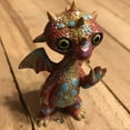 Gregory the Friendly Red Dragon Figurine Statuette Fairy Tale Fantasy ...