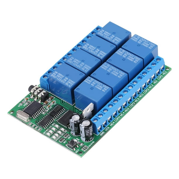Remote Control Switch AD22A08 Self-Locking Toggle 8-Channel Relay ...
