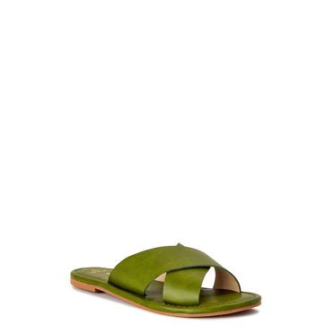 Gallery Seven Tri-Strap Slide Sandals for Women - Walmart.com