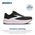 Brooks Women’s Ghost Max 2 Neutral Running & Walking Shoe - Black/White ...