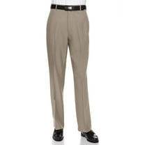 Chaps Flat Front Men's Solid Classic Fit Tailored Suit Separate Pant ...