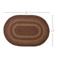 Burgundy Tan Jute Rug Rect w/ Pad 27x48 - Walmart.com