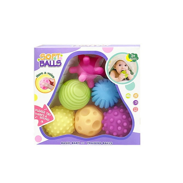 Baby Touch Ball Tactile Perception Massage Baby Grasping Training Soft ...
