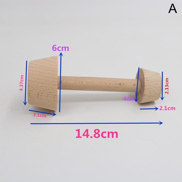 DIY Double Sided Egg Tart Tamper Mold Wooden Pastry Moulding BXPA Cake ...