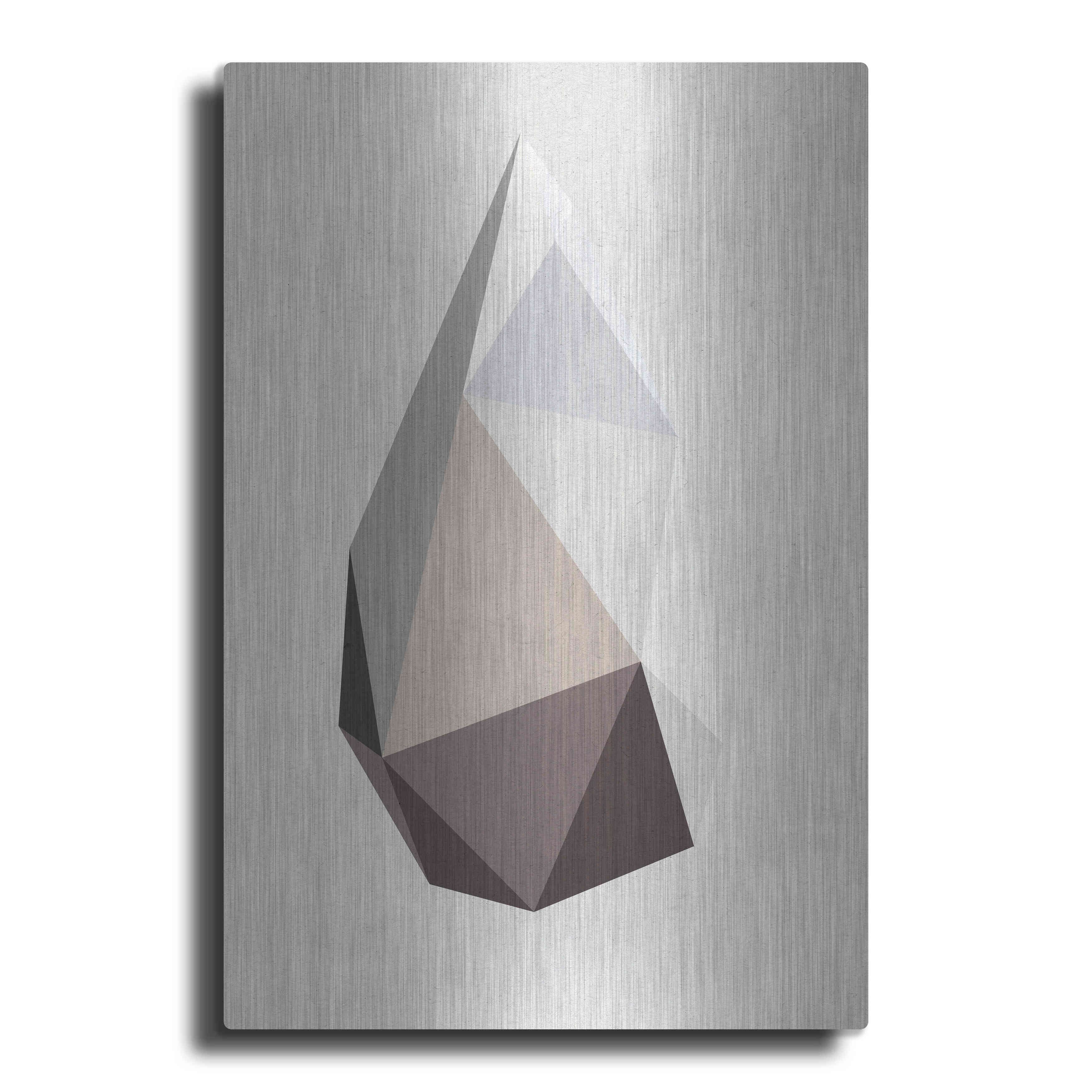 Luxe Metal Art 'Rock 1' by Design Fabrikken, Metal Wall Art, 24"x36 ...