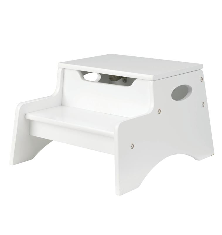 KidKraft Step 'N Store Kids Wood Storage Stool - White | 15601 – BrickSeek