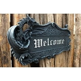 Dragon Welcome Sign Home Decor Wall Plaque - Walmart.com