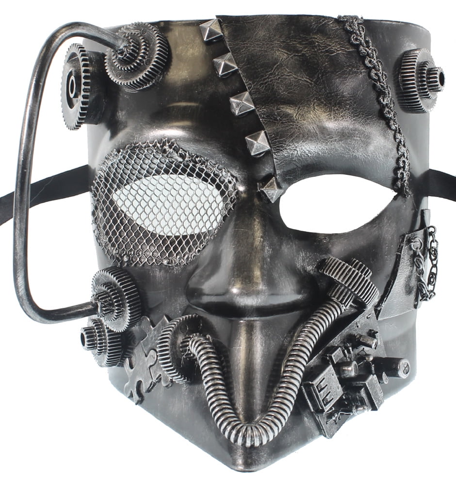 ROBOT BAUTA MASK - Steampunk Style - MASQUERADE COSTUME - Walmart.com