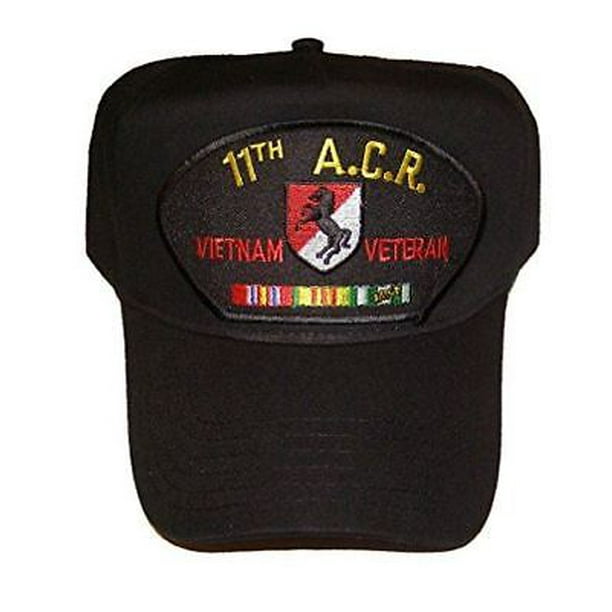 ARMY 11TH ACR ARMORED CAVALRY REGIMENT BLACKHORSE VIETNAM VETERAN HAT W ...