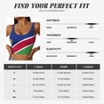 2026 Namibia Flag Print Women Activities Sports Vest Yoga Vest Workout ...