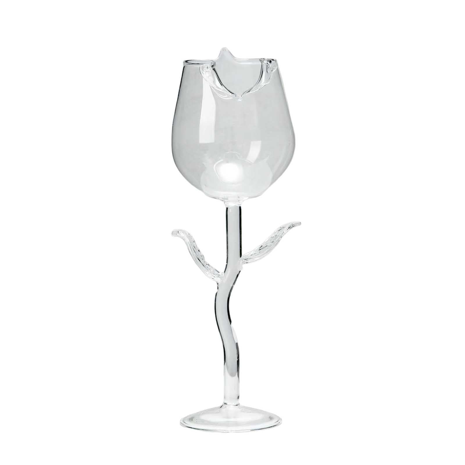 Glasses Rose Glasses Fancy Red Goblet Juice Goblet Red Glass Cups for ...