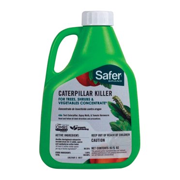 Safer BT Bug Insecticide: Organic Garden-Safe Worm and Caterpillar ...