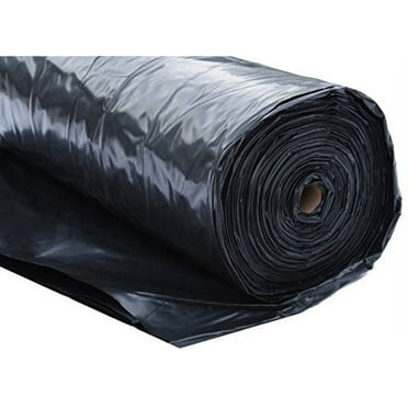 4ML BLK 20X100 20-by-100-Feet 4-Millimeter Tyco Polyethylene Plastic Sheeting, Black, WHL-8.30GD ...