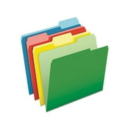 Double Stuff File Folders, 1/3-Cut Tabs, Letter Size, Green, 50/pack ...
