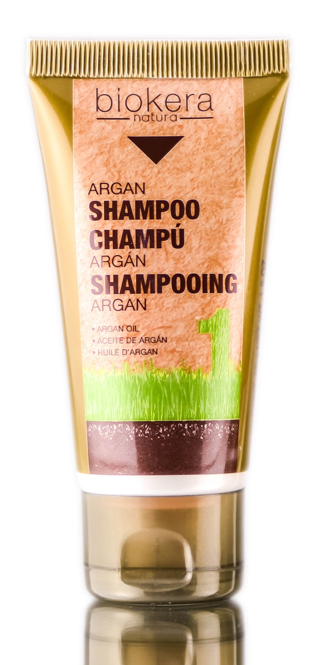 1.8 oz , Salerm Biokera Natura Argan Shampoo Hair Scalp, Pack of 1 w ...