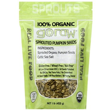 Go Raw Sprouted Organic Pumpkin Seeds with Sea Salt, 22 oz - Walmart.com