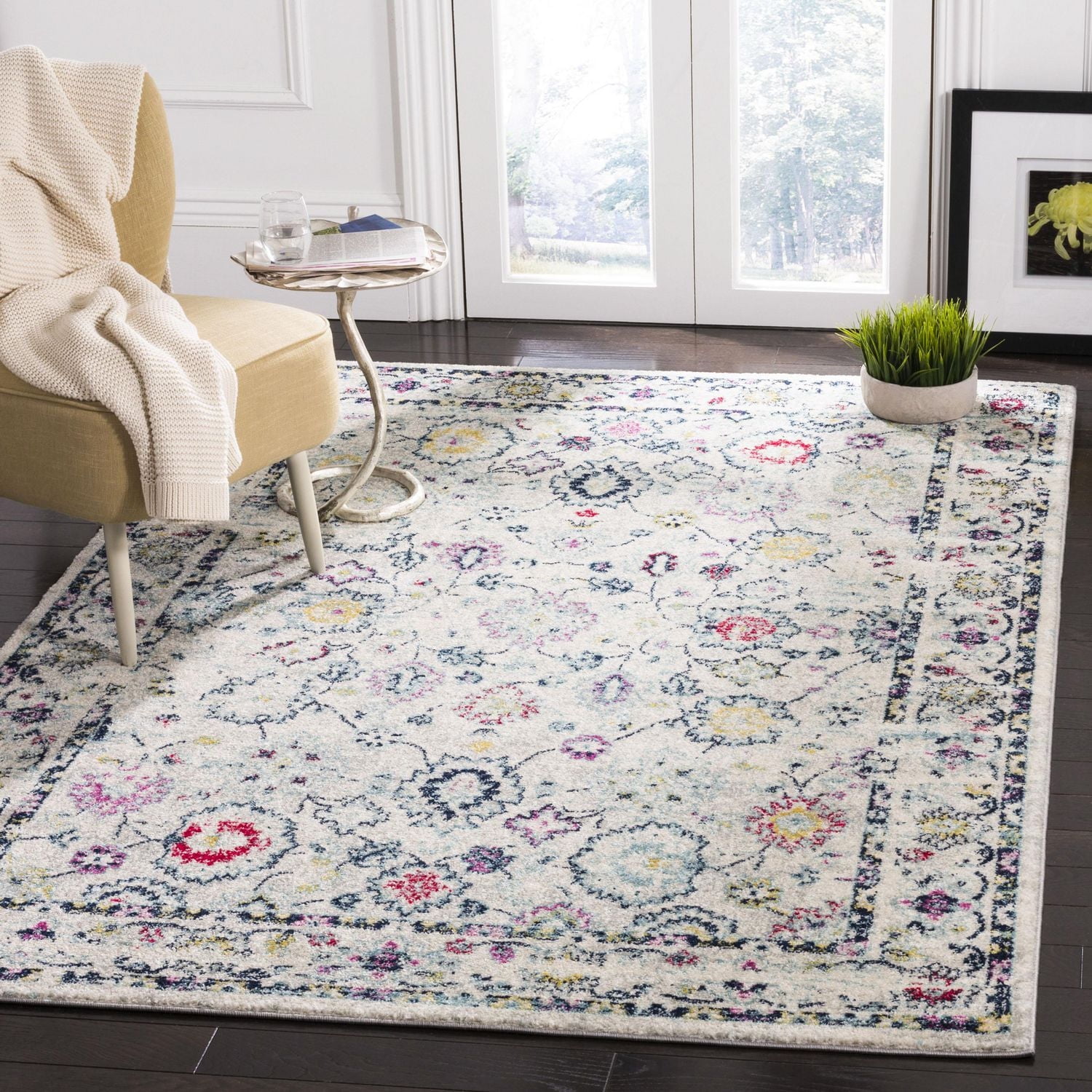 Click here for Safavieh Madison Kirsteen Floral Bordered Area Rug... prices