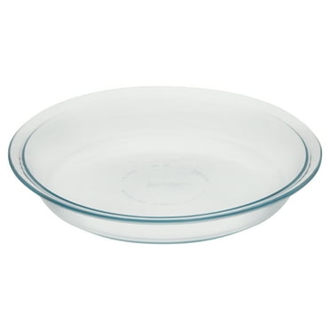 Pyrex Basics 9.5 inch Round Glass Pie Plate - Oven Safe Baking Dish ...