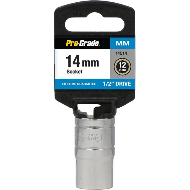 Pro-Grade 14514 0.5 in. Drive x 14 mm 12 Point Socket - Walmart.com