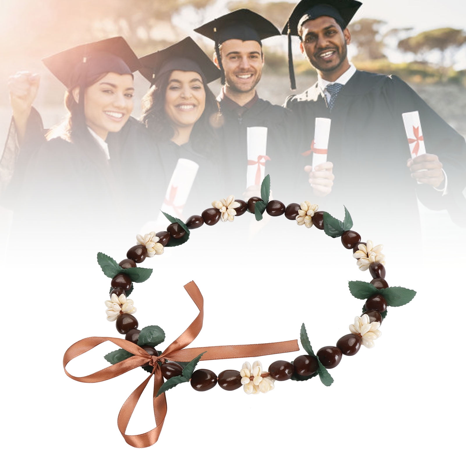 Click here for Estink Hawaiian Graduation Kukui Nut Leis Necklace... prices