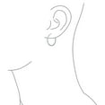 Bling Jewelry 14K Silver Tone Stainless Steel Triple Hoop Earrings with ...