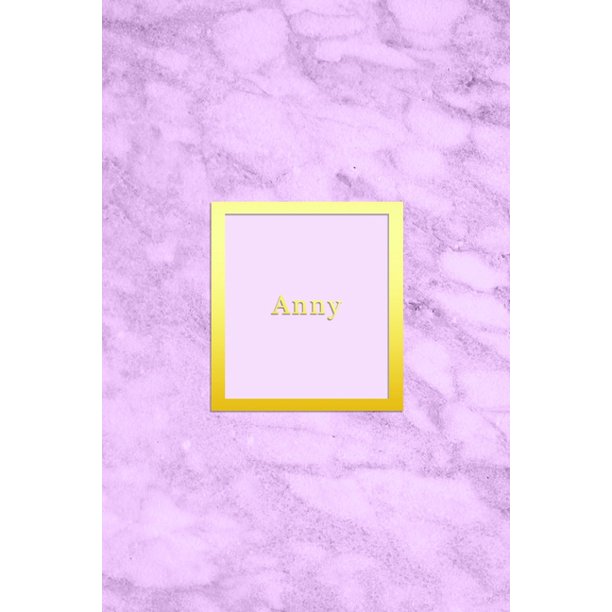 Anny : Custom dot grid diary for girls - Cute personalised gold and ...