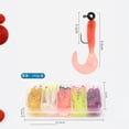 20 Pieces Pre Rigged Jig Head Hook Set, Soft Lure with Weedless Hook ...