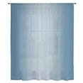 Blue Ombre Sheer Curtains 45 Inch Length, Light Filtering Voile Curtain ...