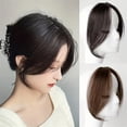 2pcs Side Bangs Synthetic Hair Extension Easy Clip In Gradient Bangs ...