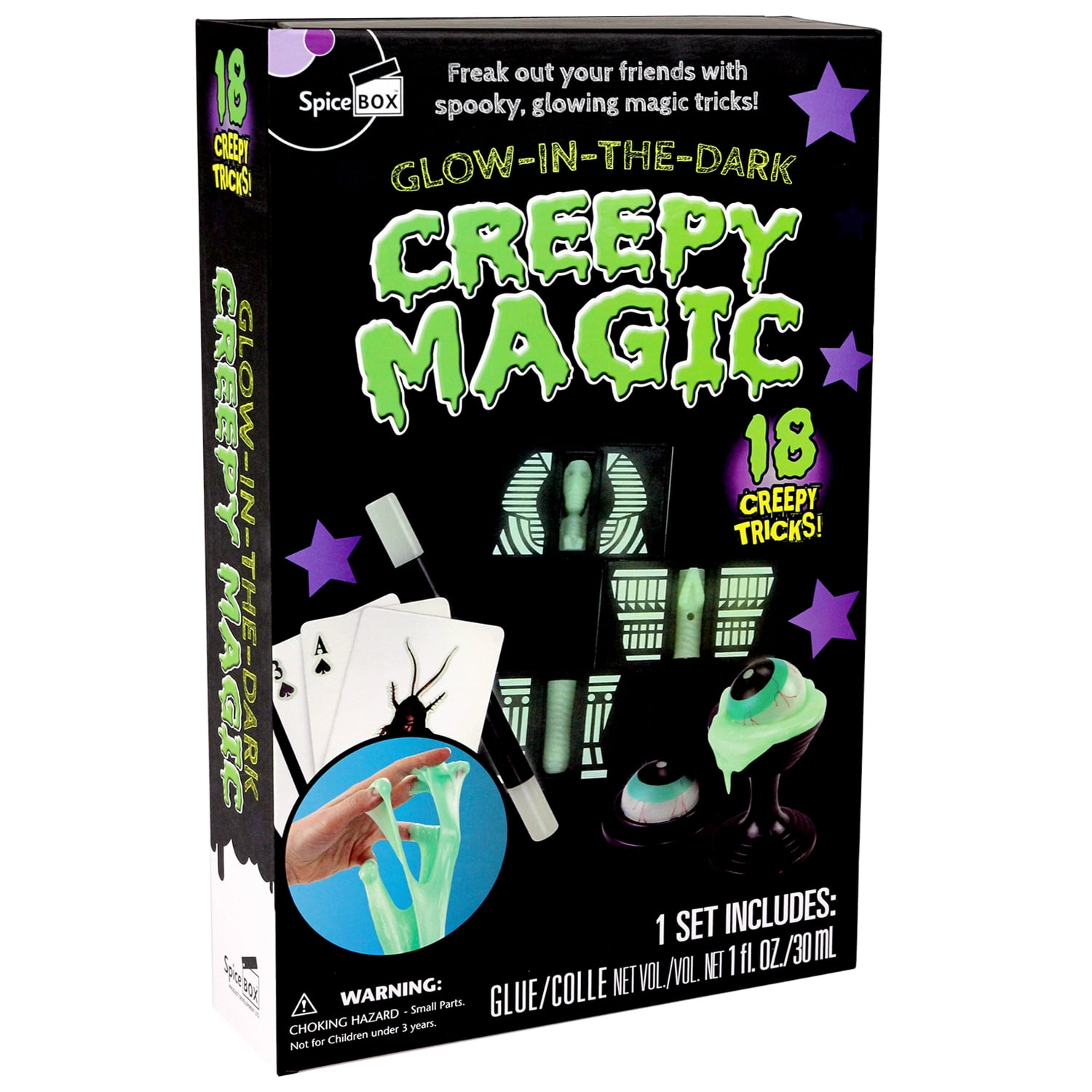 SpiceBox Children's Activity Kits Play Box Creepy Glow-in-the-Dark Mag ...