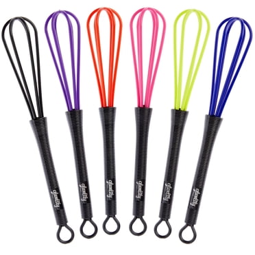 Colorful Kitchen Mini Silicone Whisks- 6-1/2" long , Set of 5 (1 in ...