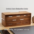 Wood Cable Management Box Wooden Cordr & Organizer ForElectrical Hiding ...
