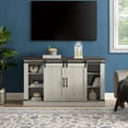 Classic Farmhouse Media TV Stand for TV Up to 55",Transitional ...