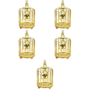 AOOOWER Mini Metal Bird Cage Model Micro Landscape DIY Birdcage ...