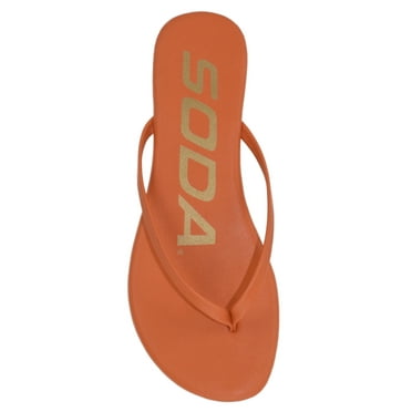 Soda Shoes Women Flip Flops Slippers Sandals Double Strap Slide Casual ...