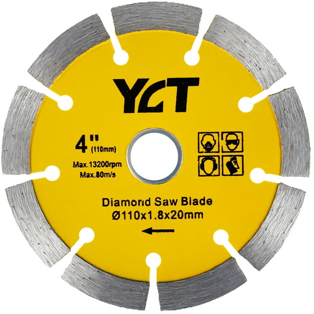 4.5 Inch Diamond Cutting Blade Continuous Segmented Turbo Rim Dry Wet ...